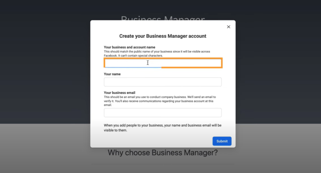 How to create a BM on Facebook: tutorial